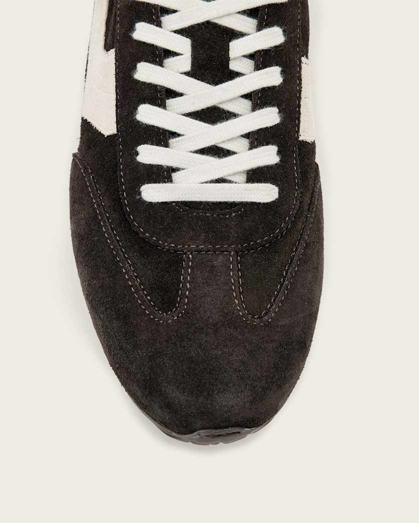 Liam Suede Hex Trainers Dark Brown | ALLSAINTS